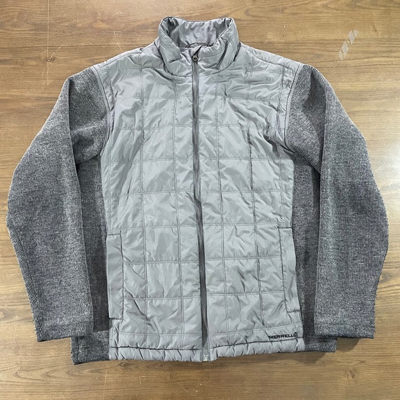 Merrell | Jackets & Coats | Merrell Men L Jacket Gray Big Sky Hybrid ...